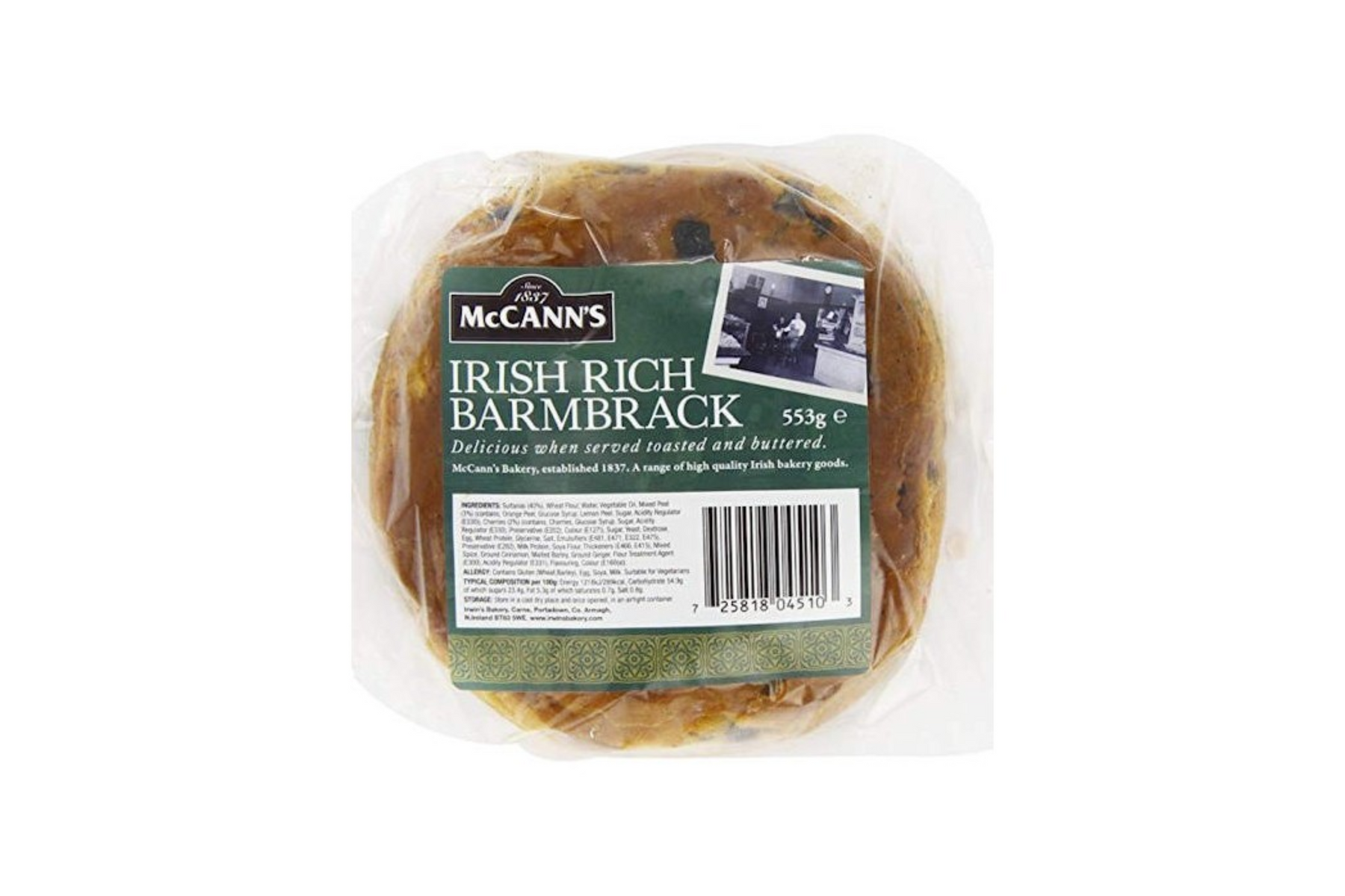McCann's Traditional Irish Barmbrack 550g – Hilton & Family Butchers